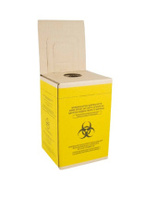 Коробка ИП "MedBars" для сбора и утилизации шприцов и острых предметов, класс Б, 10 л, желтая ...